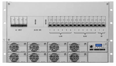 China 48V 600A Max Output Embedded Telecom Rectifier Power System with 8×75A Modules and SNMP RS485 Communication for sale