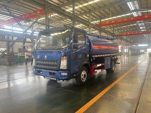 China HOWO Fuel Truck Tanker/5000 Liters Fuel Tank Truck for sale