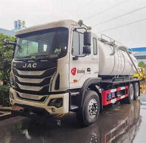 China JAC 18 Cubic Vacuum Suction Truck, Vacuum Pressure Tank Truck, Sewage Transport Truck, Sludge Suction Tank Truck for sale
