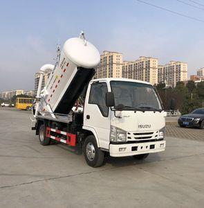 China Isuzu 4X2 Septic Tank Suction Truck, 4-Cube Vacuum Sewage Truck, Sewage Tank Truck, Sewer Jet Truck, Vacuum Sewage Truck Manufacturer for sale