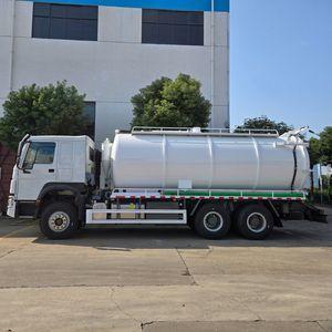 China HOWO 6X4 Crude Oil Transport Truck, 15 Ton Heavy Oil Transport Truck, Heavy Oil Pump Suction Truck, Vacuum Suction and Discharge Truck for sale