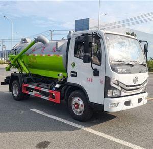 China Factory Direct Sales of 5000L Septic Tank Truck Manure Truck Powerful Suction Truck Sewage Extraction Truck for sale