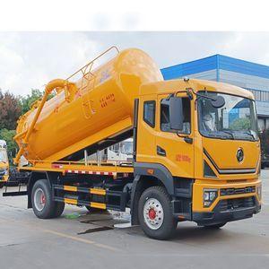 China Global Direct Selling Dongfeng 12cbm Sewage Suction Transport Truck Septic Tank Truck Multi-Functional Vacuum Truck Septic Tank Truck for sale