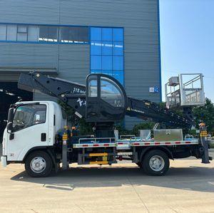 China Isuzu 20m 22m 24m 28m 33m Hydraulic Ladder Truck Insulated Boom Aerial Work Platform Hanging Basket Hydraulic Ladder Truck for sale