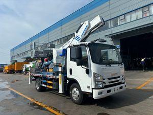 China Isuzu 4X2 Aerial Work Truck 23m Hydraulic Drop Type Aerial Work Truck Telescopic Folding Arm Hydraulic Lift Truck Hydraulic Aerial Work Truck Factory Price for for sale