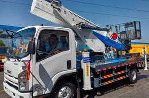 China Isuzu 32m Hydraulic Aerial Work Truck, Aerial Work Lift Truck, Telescopic Hydraulic Lift Truck, Sold at Special Price for sale