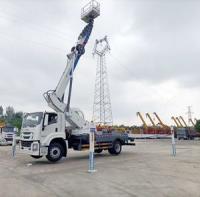 China Factory Price for Sale Isuzu 36m 43m 45m Aerial Work Platform Insulated Blue Hydraulic Lift Truck Telescopic Aerial Lift Truck for sale