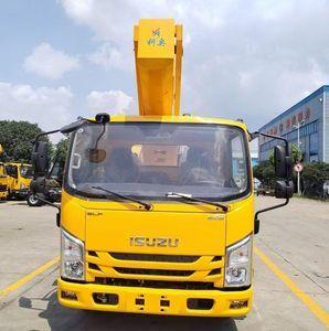 China Isuzu 33m Aerial Work Platform Hydraulic Telescopic Lift Truck Fully Automatic Aerial Lift Truck for sale