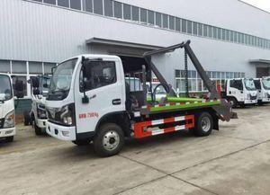 China Factory Direct Sales of Dongfeng 4m³ with Garbage Binswining Arm Garbage Truck Oscillating Arm Garbage Truck for sale