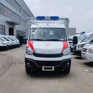 China Square Warehouse Negative Pressure Ambulance/Box Type ICU Ambulance for sale