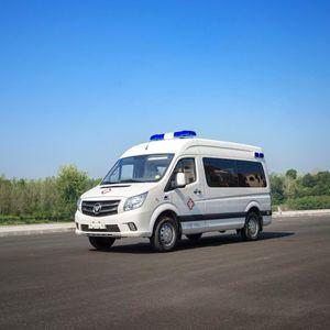 China Futian Diesel 4X2 Emergency Rescue Ambulance Negative Pressure Ambulance for Patients Delivery and Treatment for sale