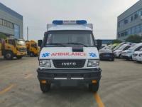 China Medical Emergency Ambulance 4X4 Medical Truck Care Bed Ambulance Equipped with Professional Medical Equipment and Ambulance Cabinet for sale