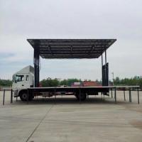 China Good Price Three-Sides Expansion Mobile Stage Truck for Roadshow and Advertising for sale