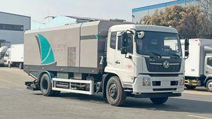China Heavy-Duty Road Sweeper Truck for Efficient Street Cleaning Versatile Road Flushing Truck and Street Sweeper Combo for sale