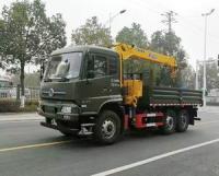 China Dongfeng Heavy-Duty 6X6 10t Truck with Hydraulic Crane for sale
