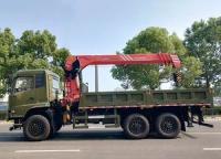 China New or Used 6X6 Drive Truck Mounted Crane Transport Vehicle 12 ton Straight Arm Crane Truck for sale