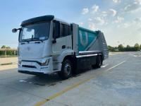 China Electric New Energy 18 Ton Rear Hanging Bucket Compression Garbage Truck for sale