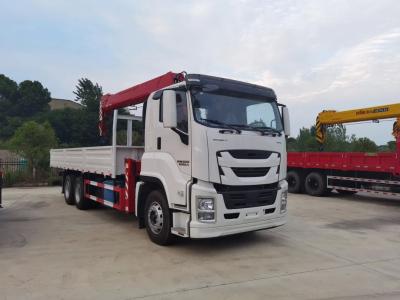 China Isuzu 6X4 Drive 12 ton Truck Mounted Crane  for Heavy Lifting for sale