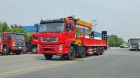 China The Best Price 8X4 Drive 10t 12t Five Section Arm Truck with Crane Truck with Crane for sale
