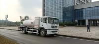 China Dongfeng 4X2 10 Cubic Meter Pure Electric Sprinkler Truck with 360 Km Mileage and 100M Spray Range for Urban Dust Reduction for sale