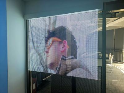 China Transparent led display 6mm 5V Retail Stores  Airports  Digital Billboards transparent led display screen for sale