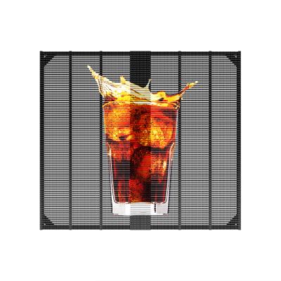 China High Brightness P3.9 4000-4500cd 1000*500mm LED Grille Screen Outdoor LED Display for Commercial Advertising Campaigns for sale