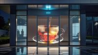 China Flexible LED Transparent Film Screen Full Color P8 Transparent LED Display Film for sale