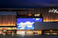 China Flexible P8 LED Film Display Screen On Glass Storefront Advertising for sale