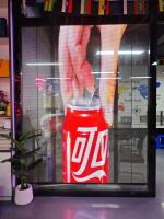 China Indoor Transparent LED Display Screen SMD2020 LED Glass Window LED Display For Advertisement Mall for sale