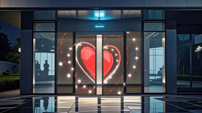 China Adhesive LED Transparent Film Screen P10 Full Color Transparent LED Film for sale
