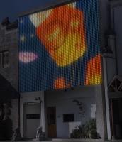 China IP67 Waterproof DC12V RGB LED Mesh Screen for Outdoor Advertising and Building Facade for sale