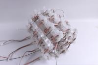 China Flexible LED Curtain Wall Display High Transparency P83 IP67 PC Body Point Light for sale