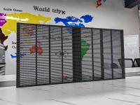 China DC5V Transparent LED Screen Display Customized High Brightness Grille LED Screen for sale
