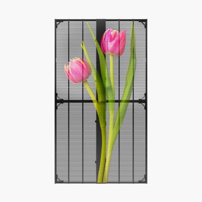 China P7.82 LED Holographic Display Screen Transparent Flexible High Brightness LED Film Screen for Glass Window Shopping Mall for sale