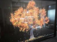 China Full Color P5 DC5V Ultra-Thin Lightweight LED Transparent Film Screen High Brightness for Indoor for sale