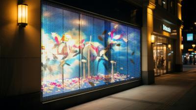 China High Transparency 16Bit LED Grille Display For Visibility Design Business Advertising for sale