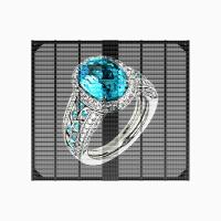 China RGB Full Color P2.6 Indoor DC5V Grille LED Screen IP67 Transparent LED Curtain Screen for sale