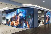 China RGB Full Color P2.6 Indoor DC5V Grille LED Screen IP67 Transparent LED Curtain Screen for sale