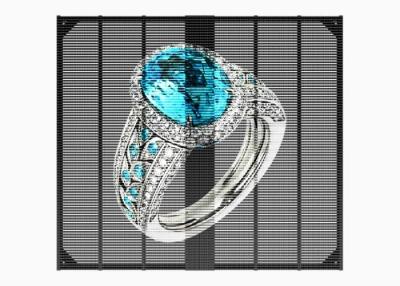 China P2.6 LED Grille Display High Brightness For Shopping Malls Glass Windows SDK Digital Poster for sale