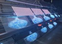 China LED Flexible Transparent Film Display 5V Easy Installation  for Commercial Dynamic Visuals for sale