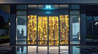 China Ultra-Thin Led Transparent Screen Film  P20 Crystal Display on Commerical Window Glass for sale