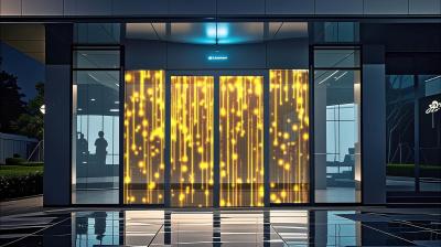 China Ultra-Thin Led Transparent Screen Film  P20 Crystal Display on Commerical Window Glass for sale