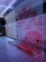 China SPI RGB Led  Flexible Perment Point Light Mesh Screen Outdoor Video Adervertising Wall for sale