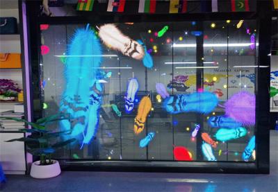China 4000-4500cd 1000*1000mm P3.9 Brightness High Transparency LED Grille Panel for Indoor Advertising Screen for sale