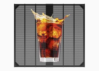 China Indoor P3.9 1000*500mm Full Color Grille Mesh Screen 4000-4500cd Transparent Led Screen Led Wall Display Screen for sale