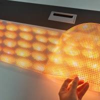 China P6 High Transparency Adhesive Indoor Flexible Film Led Screen Full Color Glass Window Transparent Led Film Display Screen for sale