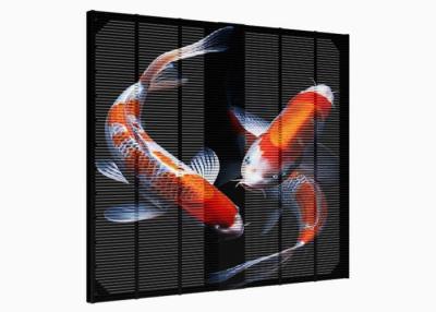 China P2.6 1000*1000mm Transparent Grille Display Screen 4500cd LED Advertising Mesh LED Video Wall for Advertising for sale