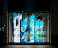 China Advertising Indoor P3.9/7.8 LED Grille Mesh Display Full Color Digital Energy Saving for Signage LED Billboard for sale