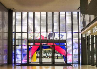 China High Quality Indoor P3.9/7.8 LED Grille Screen Display Screen Full-Color Window Glass for Advertising Mall for sale