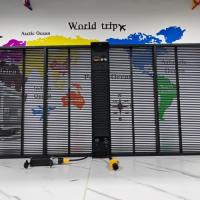 China Transparent LED Display Screen Pantallas Grille Window LED Video Wall for Indoor Advertising Shop Window LED Transparent for sale